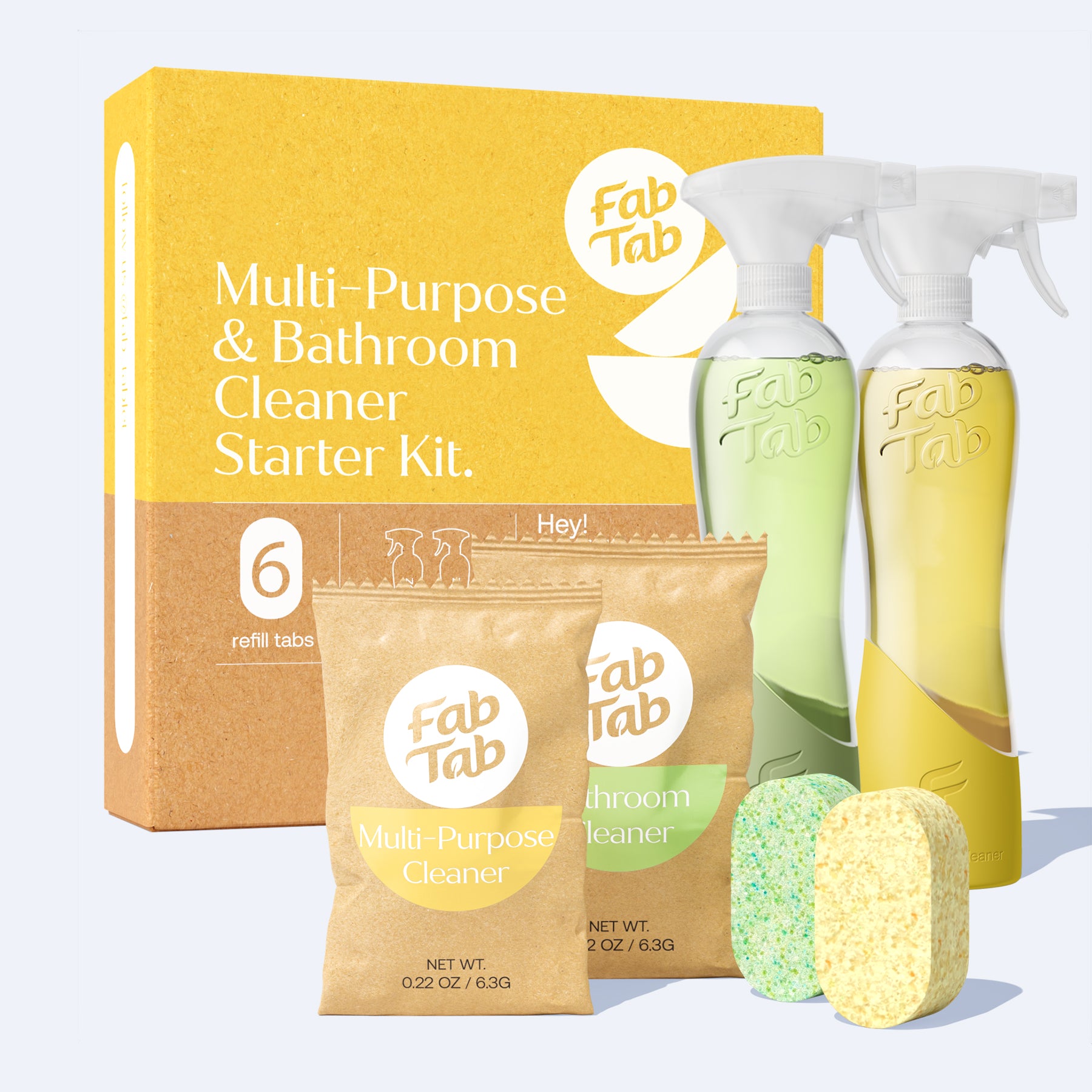 Multi-Purpose & Bathroom Cleaner Starter Kit – FabTab